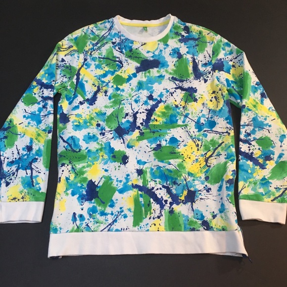 United Colors Of Benetton | Sweaters | Vintage 8s Benetton Splatter ...